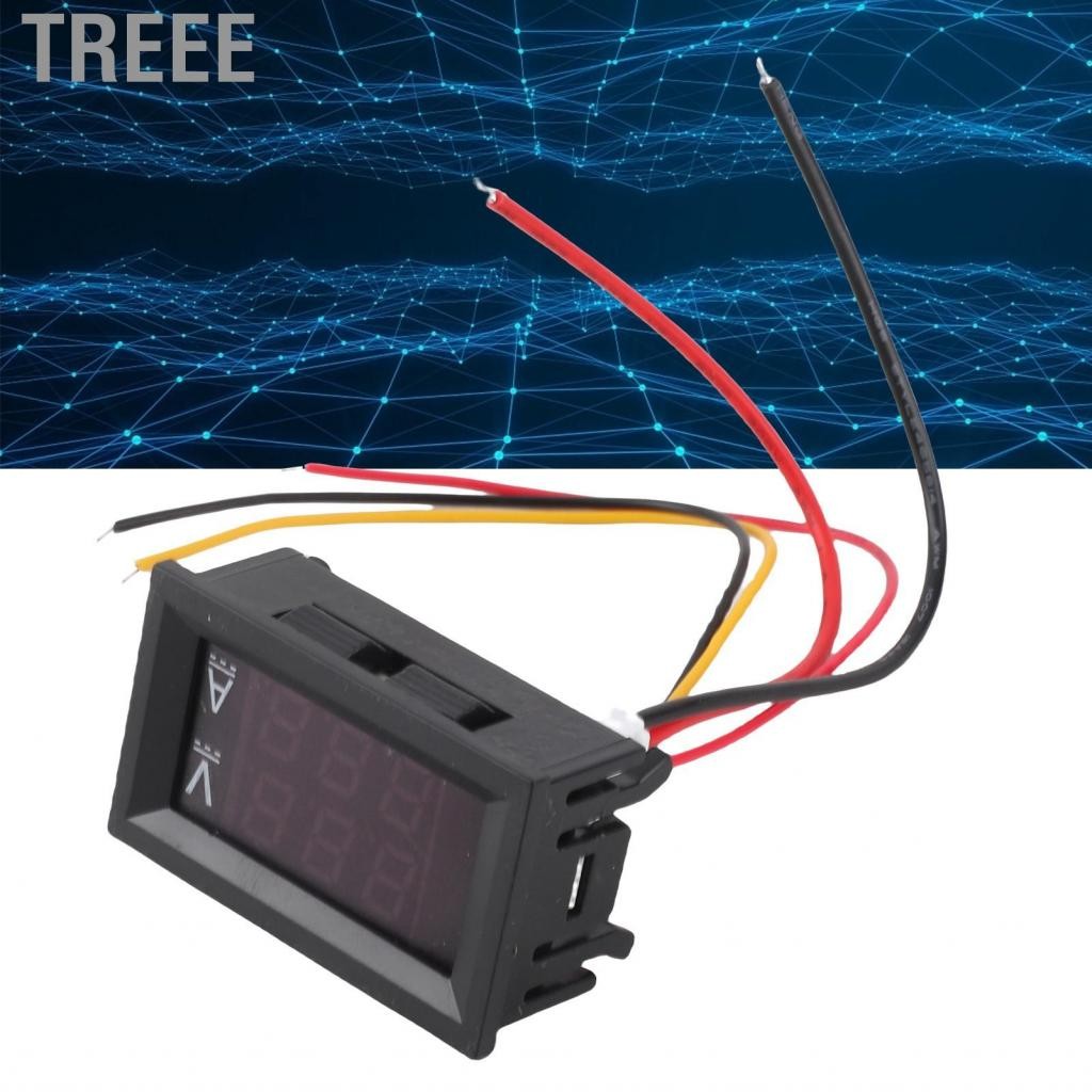 Treee PCB 0.28in LED Digital Tool Voltmeter Ammeter Double 3 หลัก 3 หลักพร้อมสายคู่มือสำหรับการ ...