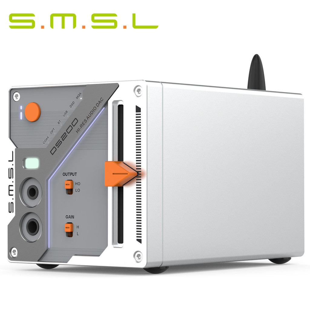 SMSL DS200 ถอดรหัสหูฟังเครื่องขยายเสียง MQA เสียงไฮไฟบลูทูธ USB DAC ...