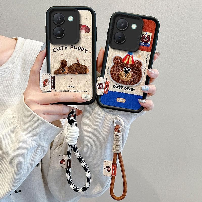 เคสที่เหมาะสำหรับ vivo Y36 5G, Y27 5G, V2248, V2302 หนังเทียมและเคส TPU ...