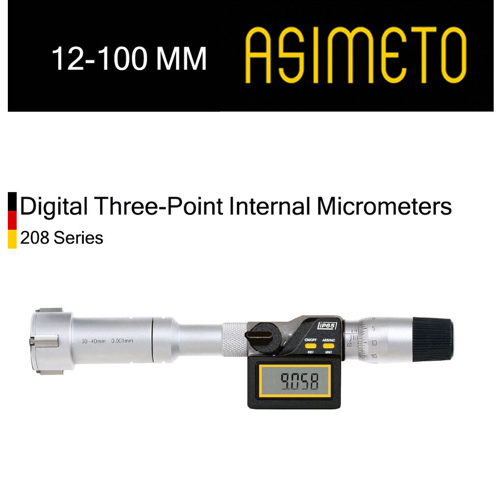 Asimeto Digital three-point internal micrometer ไมโครมิเตอร์วัดรูในแบบ ...