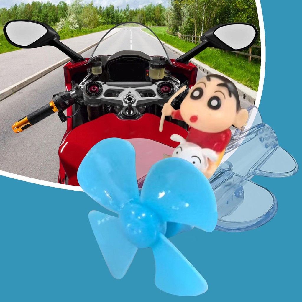 Crayon Shin-chan ลมขับเคลื่อนเครื่องบินไฟ Led ของเล่น Self-Spinning กาว ...