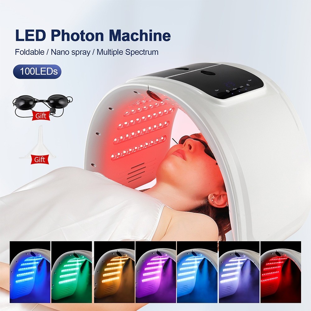 สเปรย์ LED Photon Machine 7 สี LED Face Mask Light Therapy Beauty ...