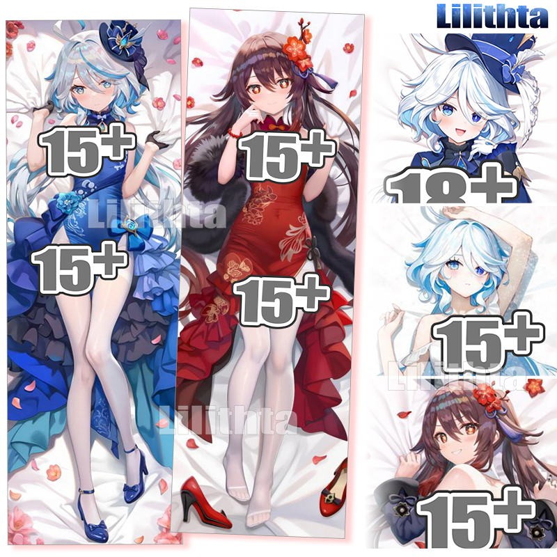 ปลอกหมอน Dakimakura Genshin Impact Furina และ Hutao Body-pillow Cover ...