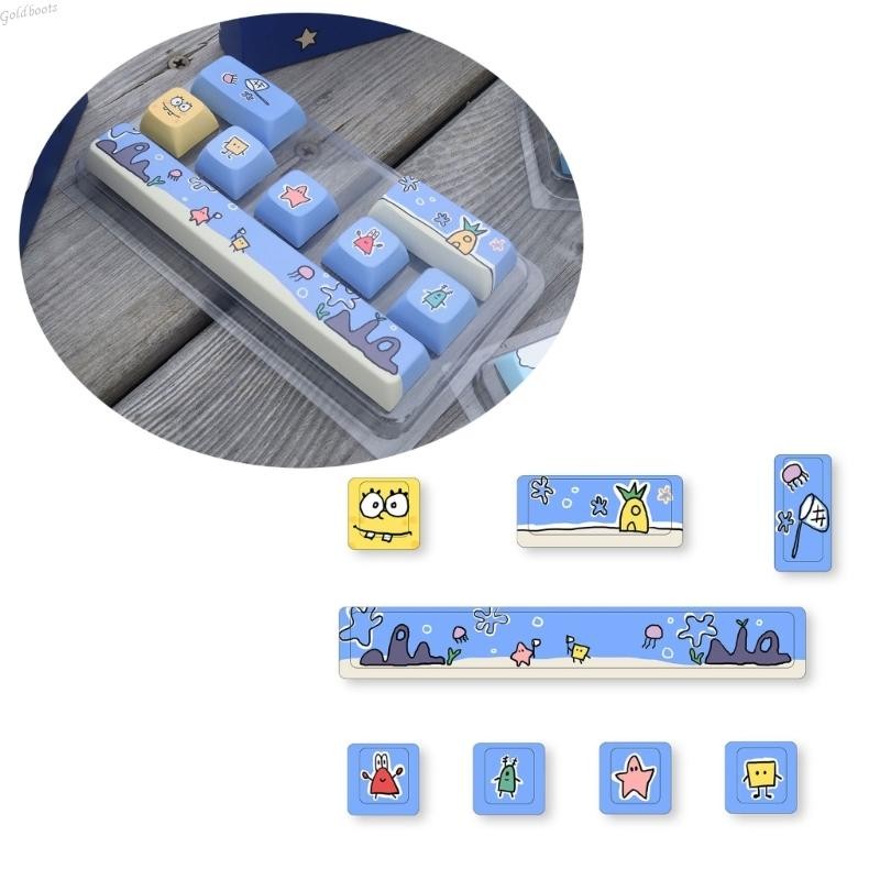 GB 8PCS Keycaps XDA ความสูง Keycap DyeSUB Space ป้อนทิศ Keycaps ชุด ...