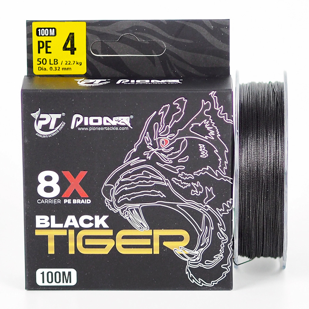 สายพีอี PE PIONEER BLACK TIGER X8 100M สีดำ | Shopee Thailand