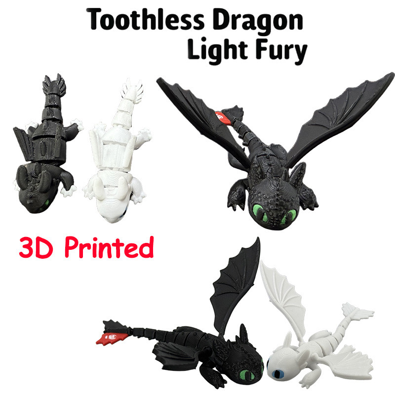 Articulado Figurine How To Train Your Dragon 2025 Night Fury Toothless Dragon Action Figure ...