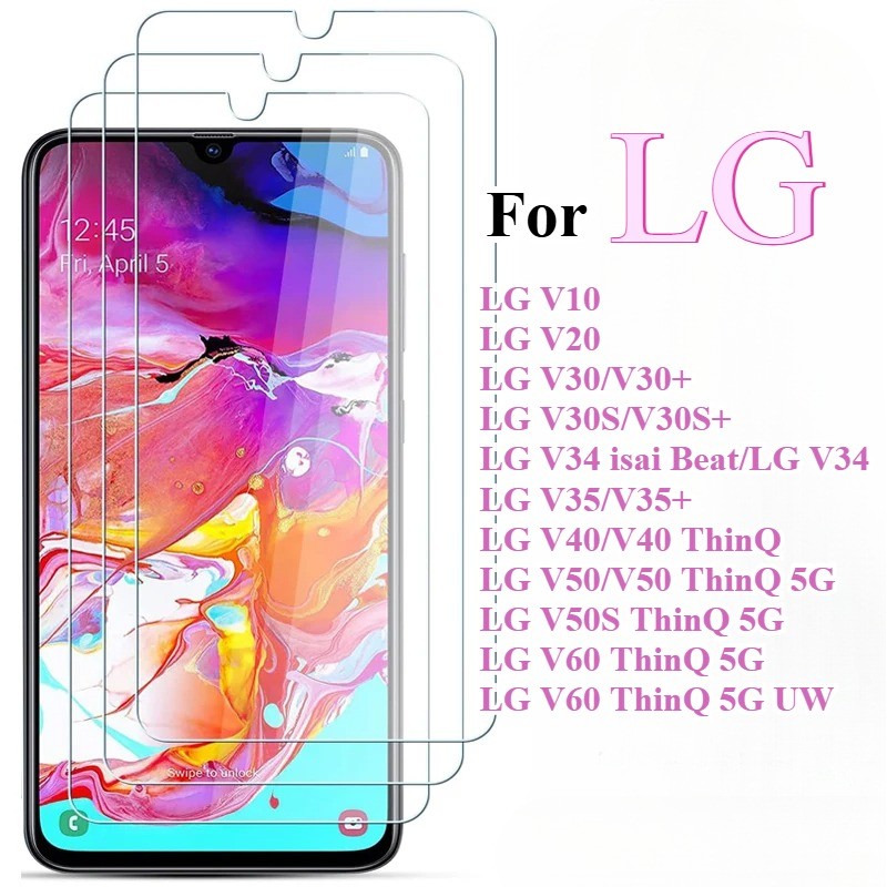 สําหรับ LG V60 V50S V50 V40 ThinQ 5G UW 1-3 ชิ้นกระจกนิรภัยสําหรับ LG V35 V34 V30S V30 V20 V10 ...