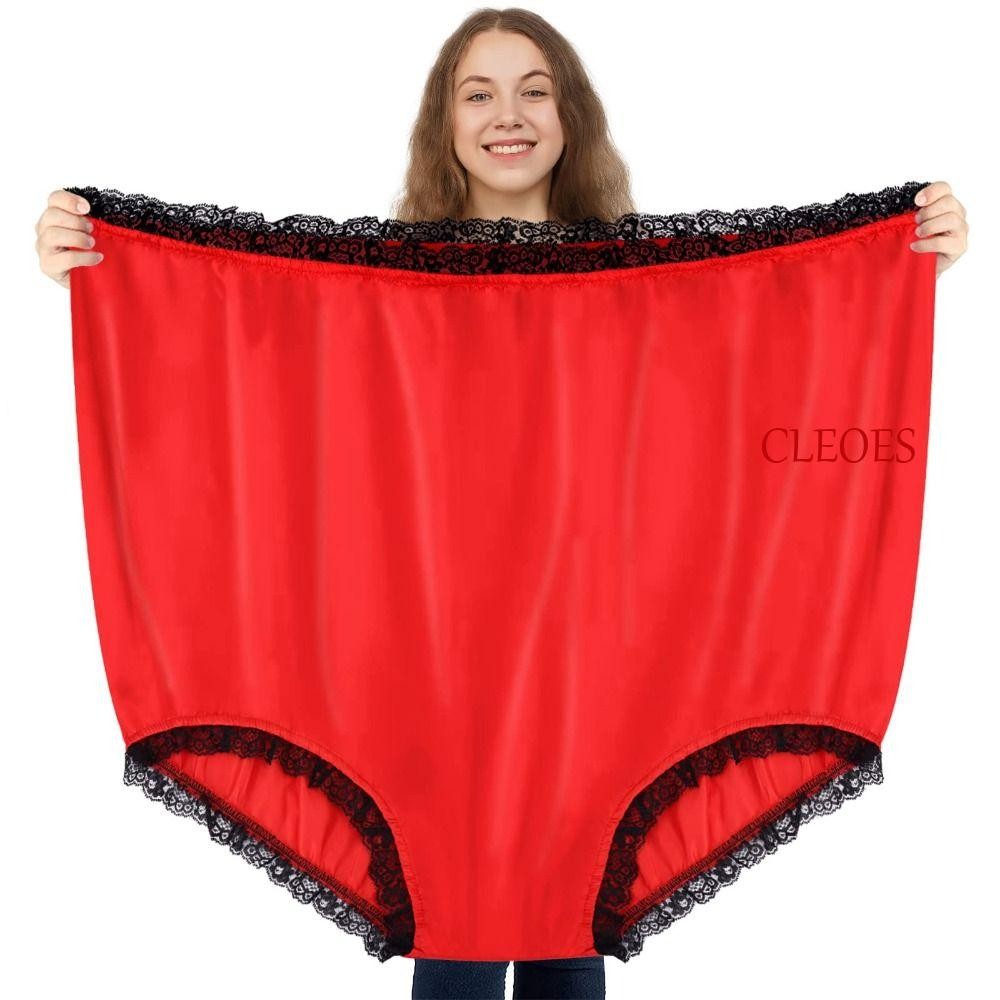 CLEOES กางเกงย่า, Spoof Plus Size Gift, Joke สีสัน Terylen ตลกยักษ์แปลกใหม่ Undies Prank ...