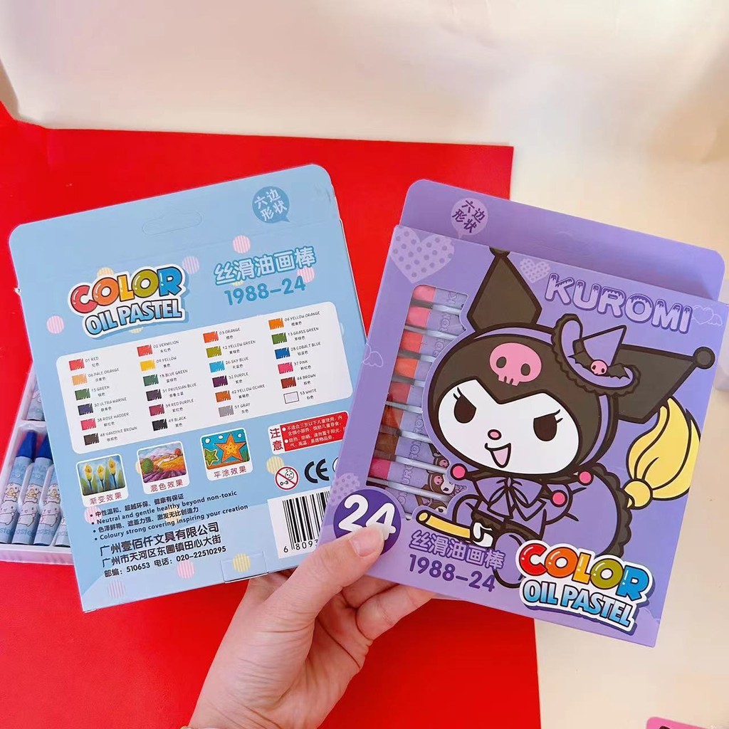 [ผู้จัดการร้านแนะนํา] Sanrio Crayon Oil Pastel มูลค่าสูง Kuromi ...