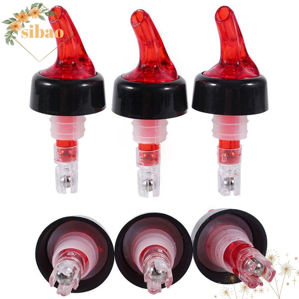 SIBAO 1/3PCS 30mL เหล้าเทกระแสเงินสดเครื่องดื่มวัดค็อกเทลขวด Spout ...