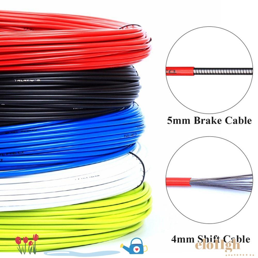 ELOGH 1/2/ Shift Cable Wire 6 สี Line Pipe MTB Road Derailleur Cable ...