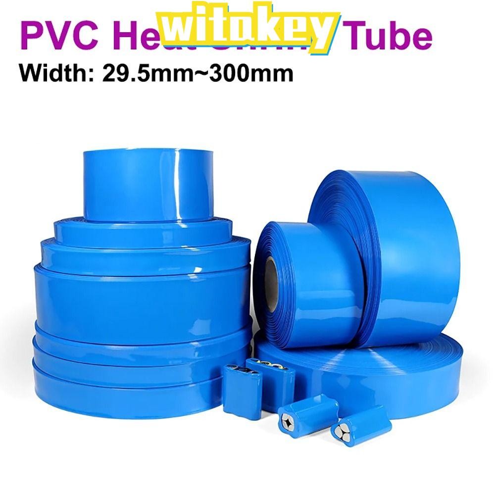 WITAKEY 1 เมตร/แพ็คท่อหดความร้อน, PVC Multi ขนาดหดฟิล์ม, 18650 แบตเตอรี่แพ็ค 70-200 มม.ความกว้าง ...