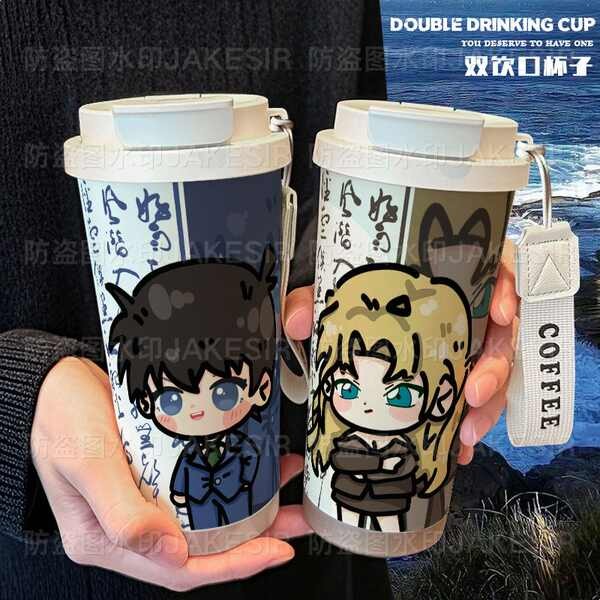 แก้วน้ําใส แก้วมัทฉะ Detective Conan Belmod รุ่น Q แก้วเก็บความร้อน ...