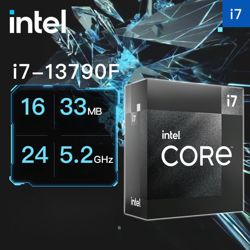 โปรเซสเซอร์ CPU สำหรับเดสก์ท็อป Intel รุ่นที่ 13 i7-13790F: 16 คอร์ 24 ...