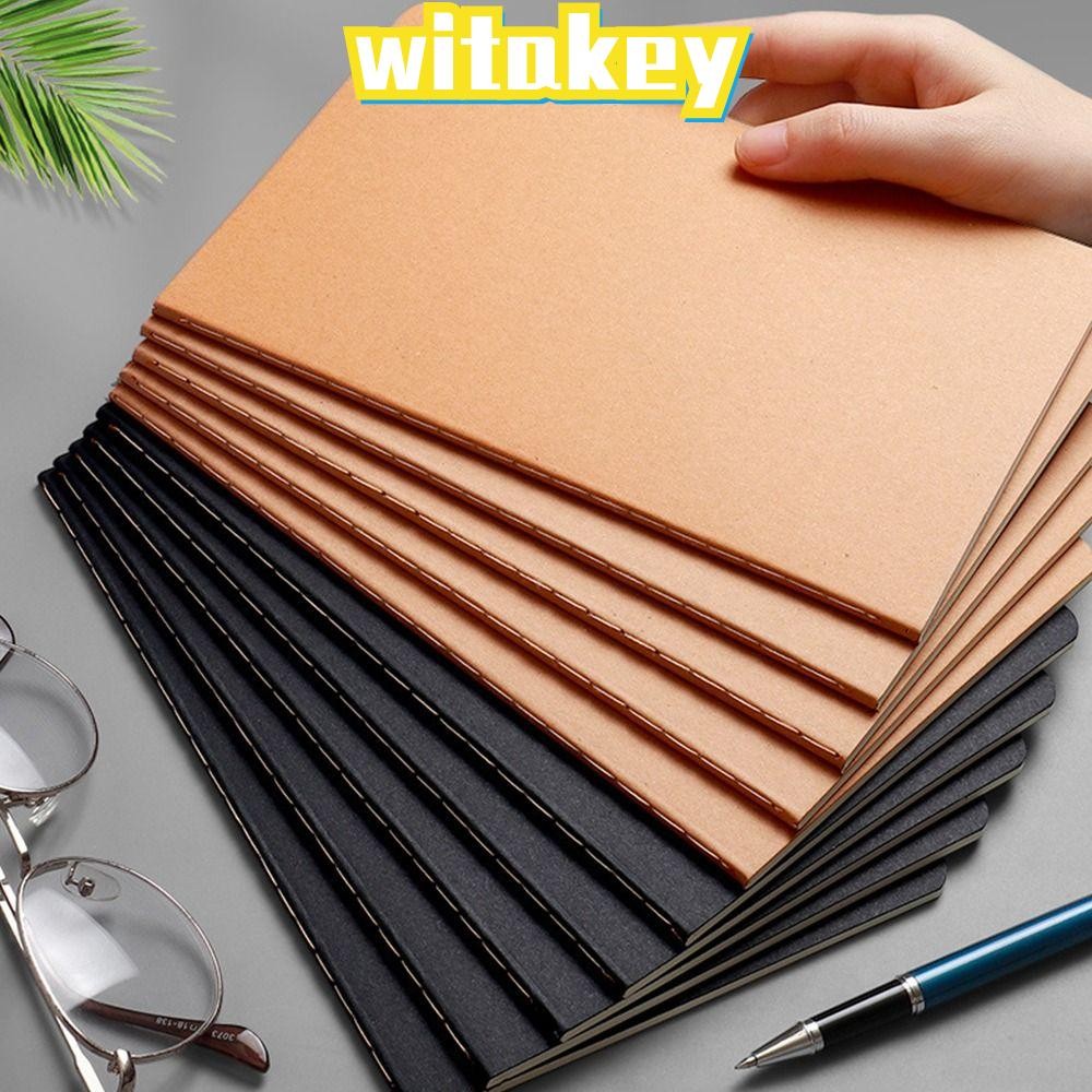 สมุดไดอารี่ WITAKEY, สมุดโน๊ตคราฟท์ตาราง/เส้น/เปล่า, ของขวัญสมุดเขียน A4/A5/B5 คุณภาพสูง ...