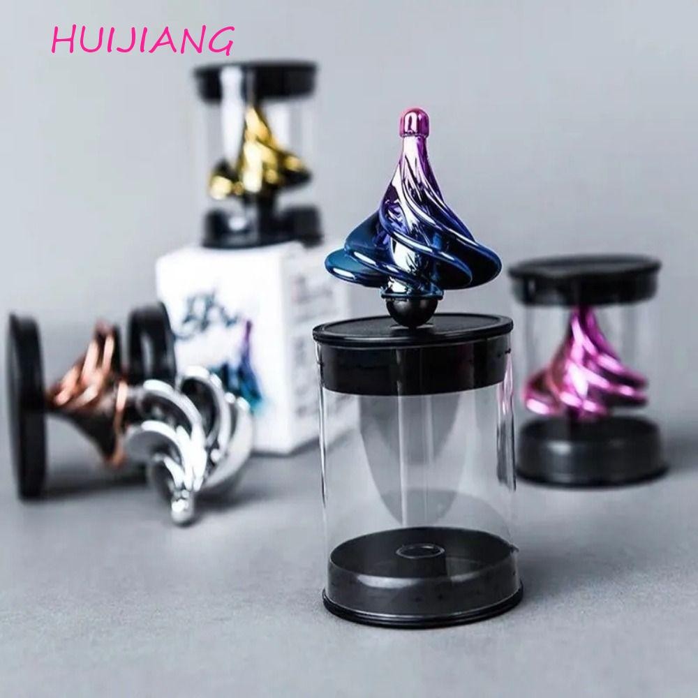 HUJIANG Fidget Spinner ของเล่น, Windmill Blow Wind Spinning Top, หมุน ...