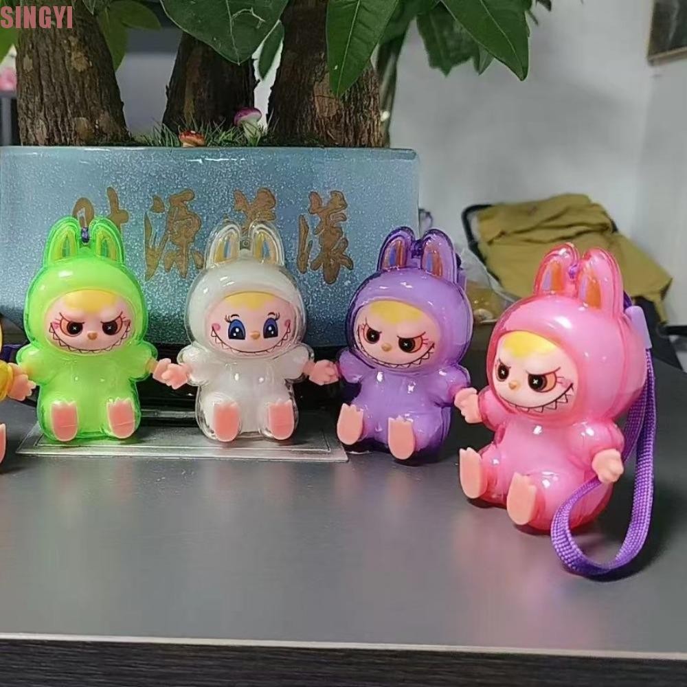 SINGYI Labubu จี้, Mini Anti-lost Labubu ตุ๊กตา, Kawaii นุ่มตลกการ์ตูน ...