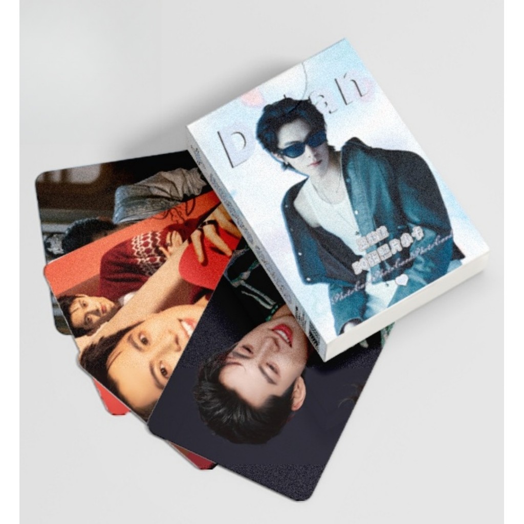 50-55pcs ละครจีน Actor Dylan Wang Hedi Holographic การ์ด Lomo Guardians ...