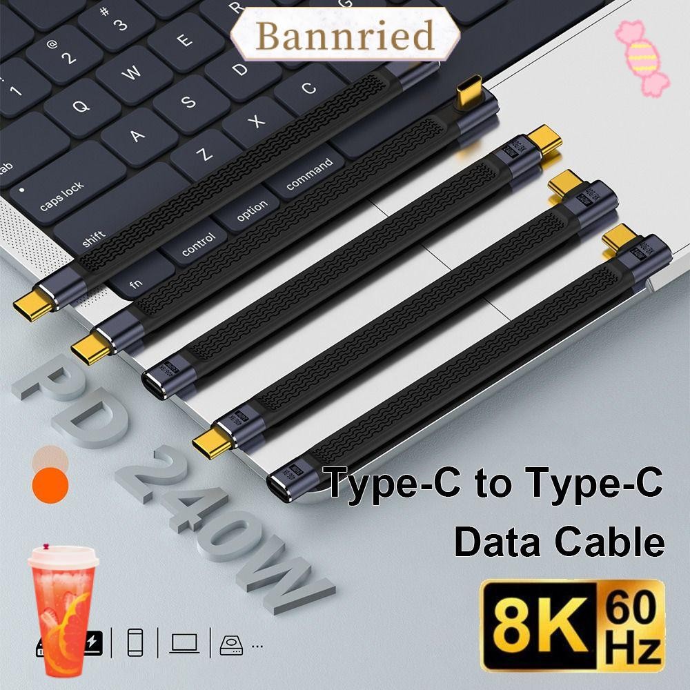 BANNRIEDSG 40Gbps สาย USB4.0, ชิป E-Marker ยืดหยุ่น USB-C ถึง Type-C, โทรศัพท์มือถือ 8K 60HZ ...