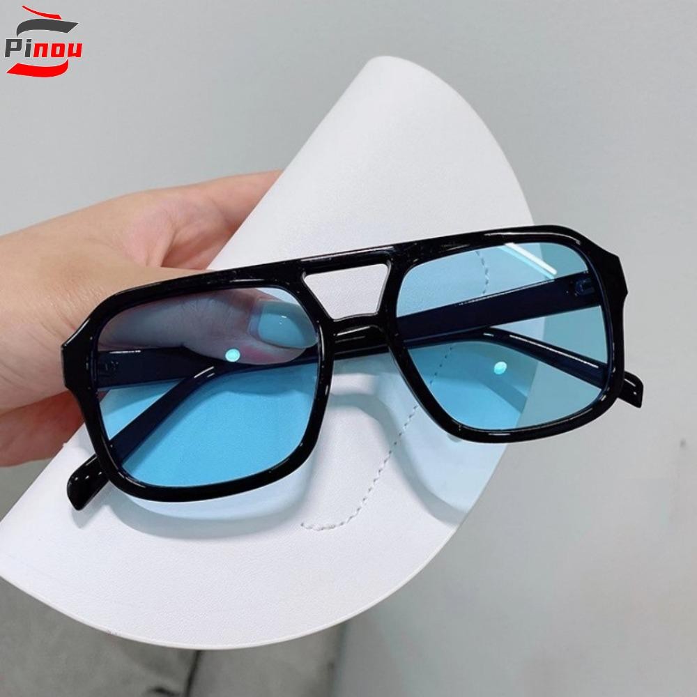 PINOU Pilot Sun แว่นตา, Big Frame UV400 Square แว่นตากันแดด,ส่วนบุคคล ...