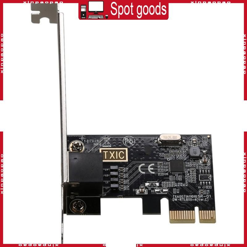 XI 1G PCIE ถึง RJ45 การ์ดเครือข่าย RTL8111 ชิป Gigabits Ethernets PCIExpress การ์ดเครือข่าย 10 ...