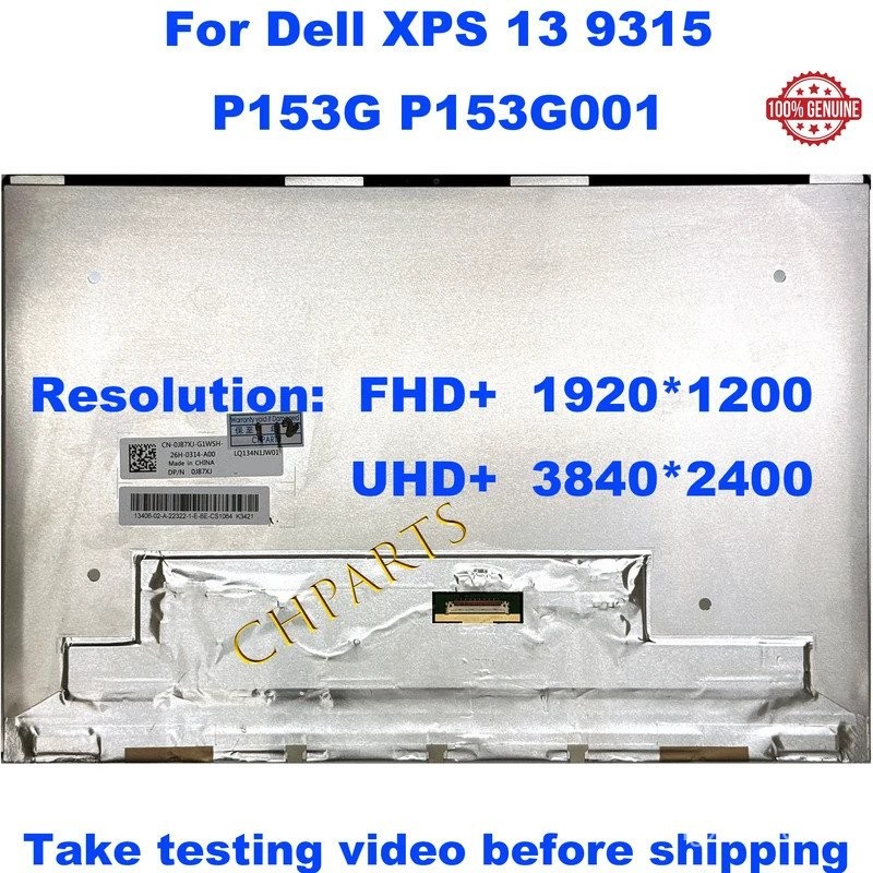 13.4" สำหรับ Dell XPS 13 9315 P153G P153G001 จอ LCD UHD+ หน้าจอสัมผัส ...