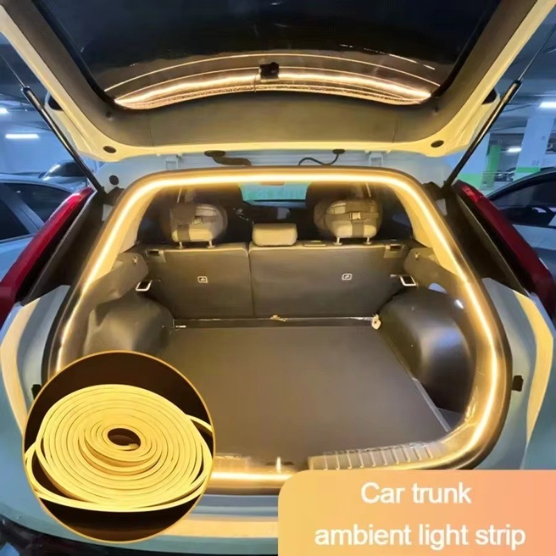 2 ชิ้น Universal Car Trunk Ambient Lighting - 2M Cuttable LED Strip ...