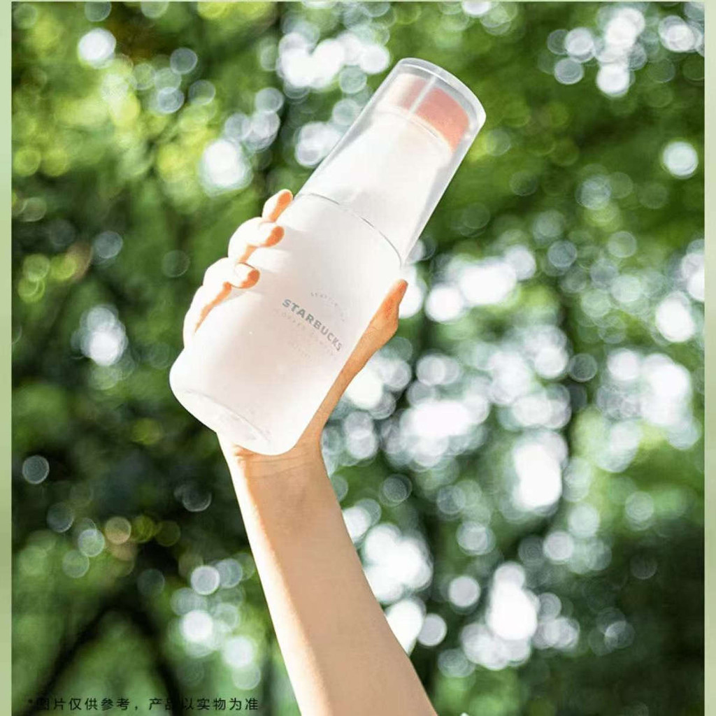 Ins Starbucks Starbucks Cup 500ml ฤดูร้อน Qinxin ขวดน้ําพลาสติกพร้อมฝา ...