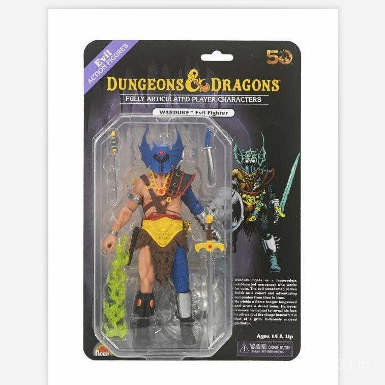 ฟิกเกอร์ NECA 52280 Dungeons & Dragons 1/12 เวอร์ชันการ์ด ครบรอบ 50 ปี ...