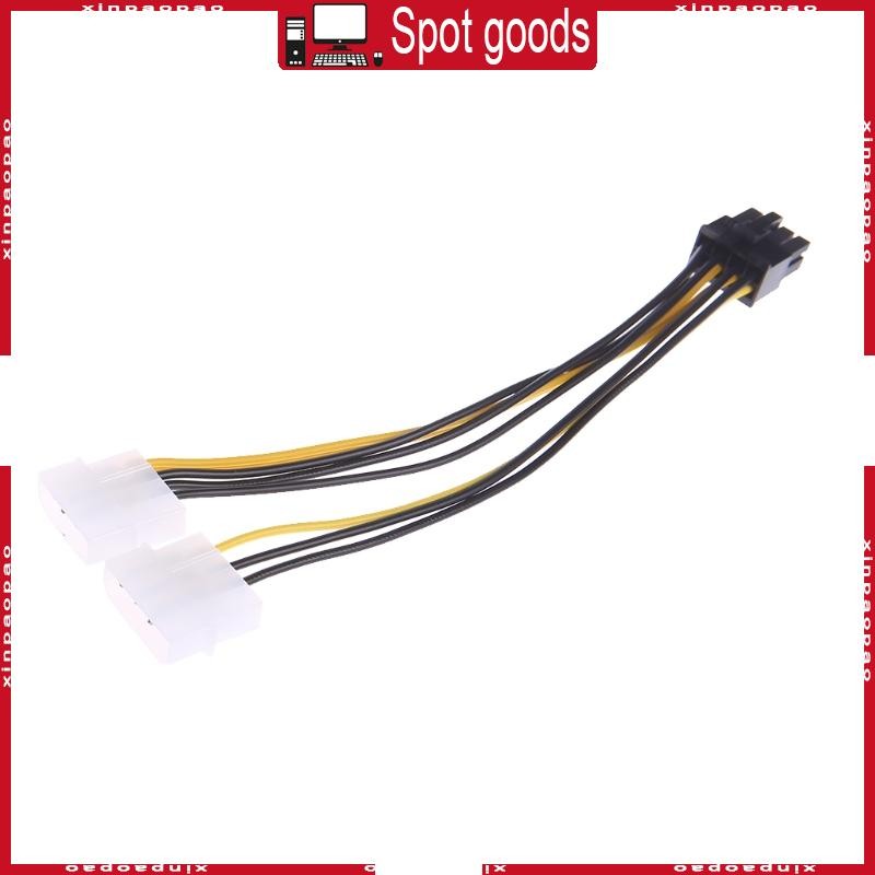 XI Molex to PCIe สายไฟ 1-Pack Dual 4 Pin Molex ถึง 8-Pin PCIe สายไฟ 7in | Shopee Thailand