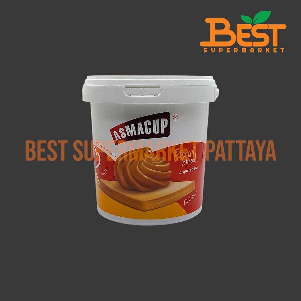 แอสมาคัพ ผลิตภัณฑ์สำหรับทาขนมปัง กลิ่นคุกกี้ 800 กรัม.Biscut Spread (Asmacup Brand). 800 g ...