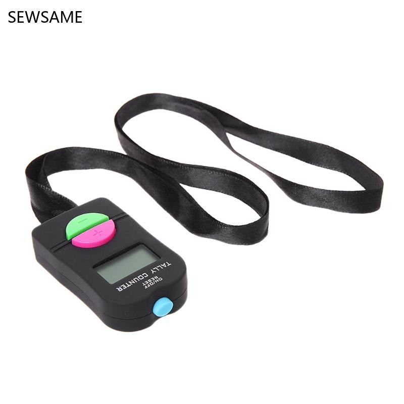 SEWSAME Digital Hand Tally Counter Electronic Manual Clicker Golf Gym ...