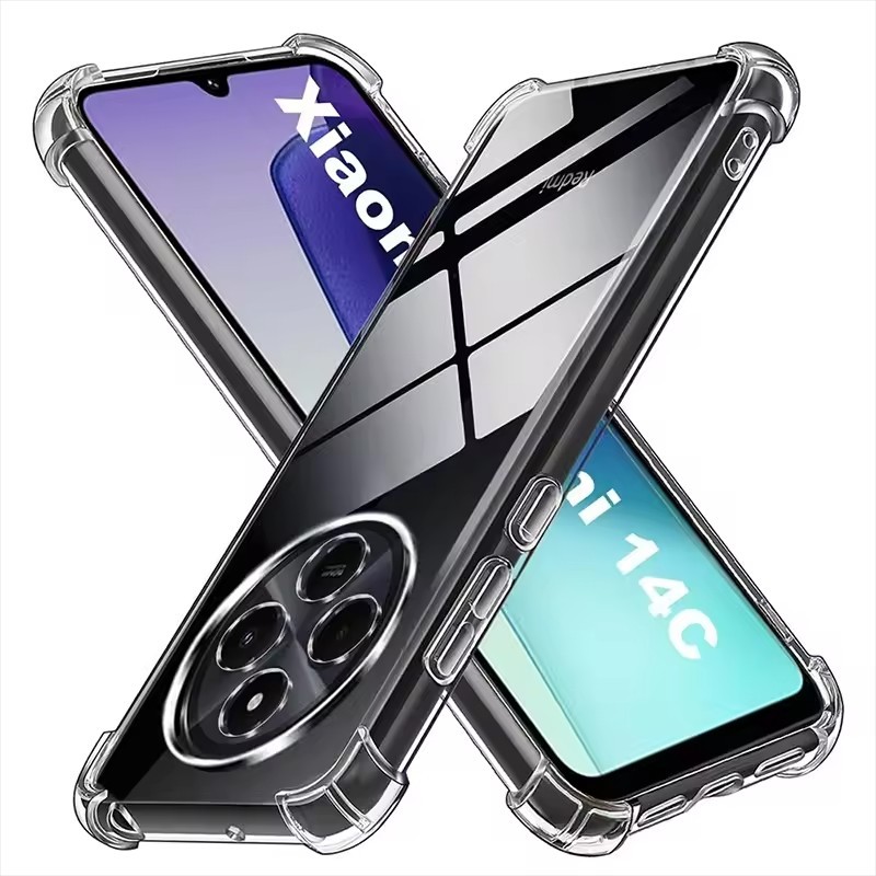 เคสใสกันกระแทกสำหรับ Redmi 14C 14R 13X A5 A3 A2 A2+ A1 A1+ Plus Turbo 4 3 Pro 4G 5G 2025 ...