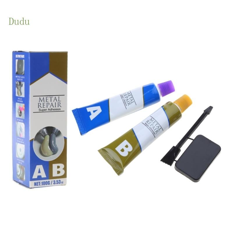 Dudu Metal Repair Glue Set Metal Casting Cold Weld ทนความร้อน 100g Pack ...