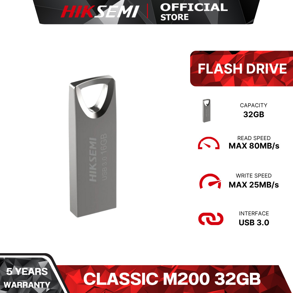 HIKSEMI Classic M200 32GB Flash Drive [แฟลชไดร์ฟ] USB3.0 HIGH ...