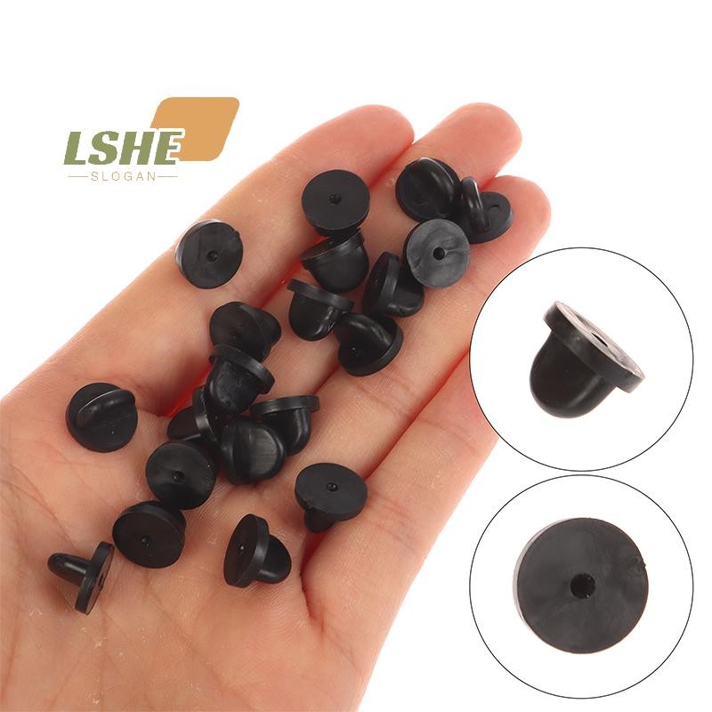 [LSHE] 20 ชิ้น_ck_เข็มกลัดยางโปร่งใส Pin Back Squeeze Badge Holder ...