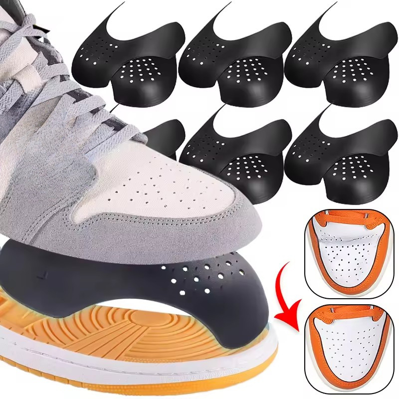 Anti Crease Shoe Shield สะดวก Toe Cap Creas Antier รองเท้าผ้าใบ Anti ...