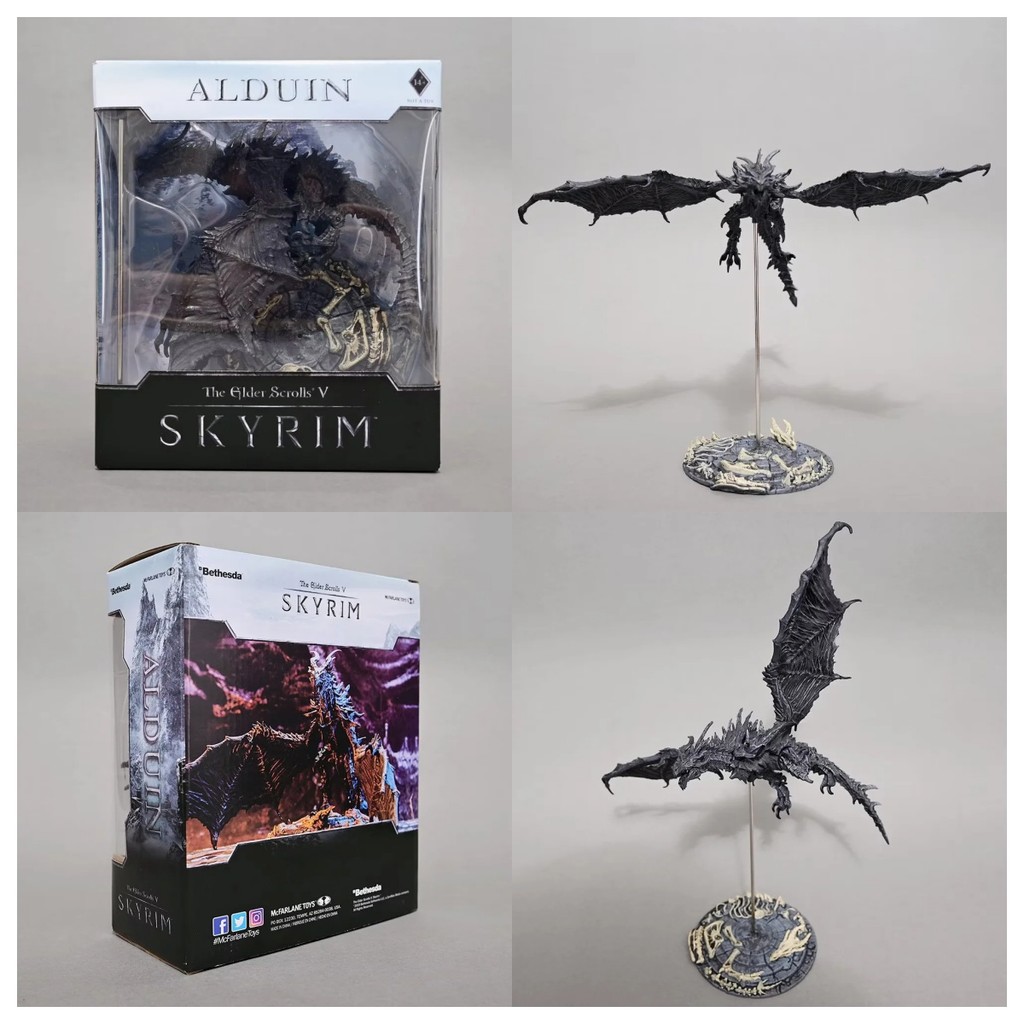 McFarlane Toys Elder Scrolls V: Skyrim Alduin Deluxe Box Action Figure ...