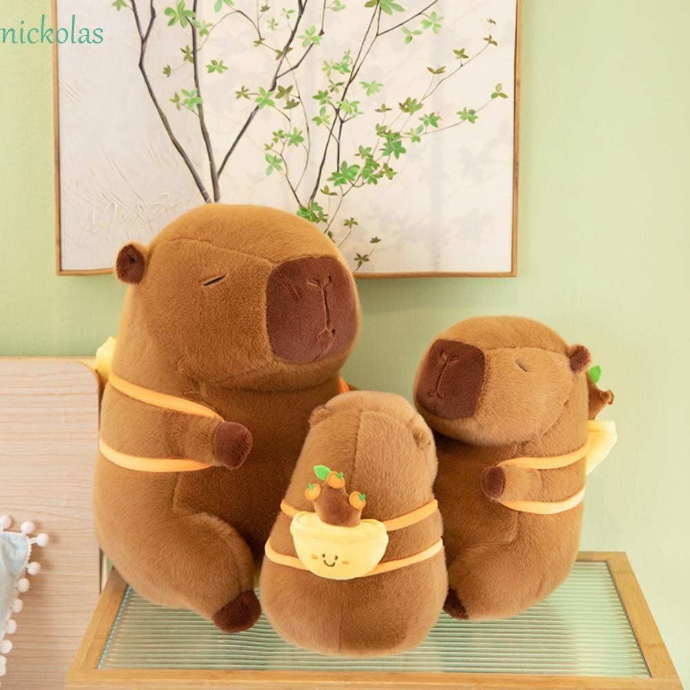NICKOLAS จําลอง Capybara ของเล่น, ตุ๊กตา PP Cotton Capybara ตุ๊กตา ...