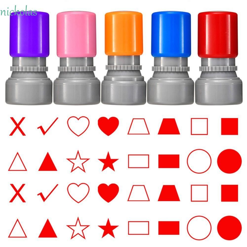 NICKOLAS เรขาคณิตคณิตศาสตร์แสตมป์, Multi รูปแบบสามเหลี่ยมครูใช้แสตมป์,แบบพกพา Trapoezium Self ...