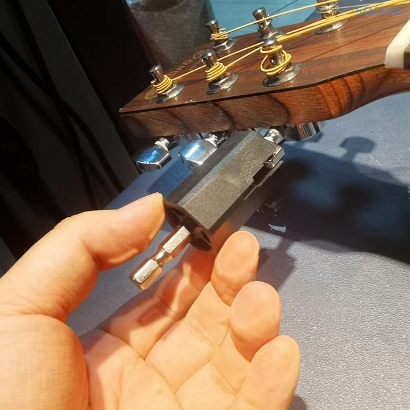 Soc * กีตาร์เจาะปลั๊กกีตาร์ String Winder หัวหกเหลี่ยม Winder เจาะปลั๊ก ...