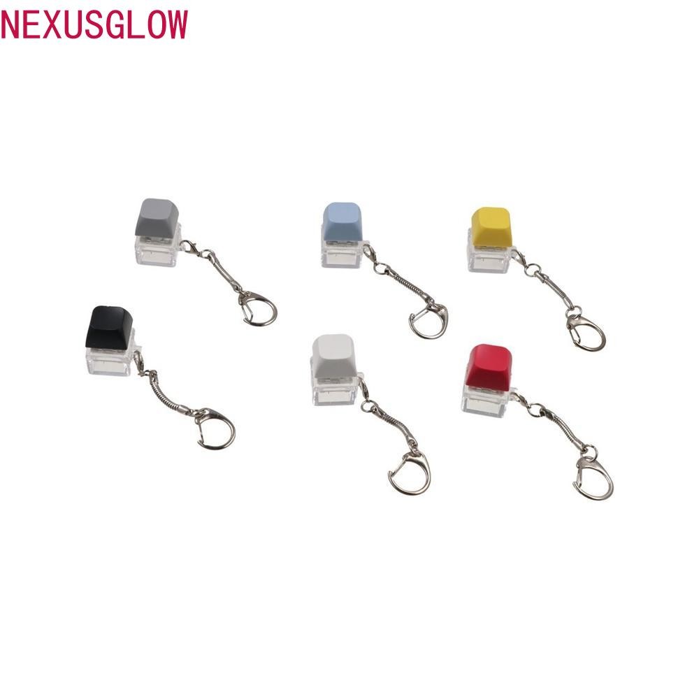 NEXUSGLOW พวงกุญแจปุ่มปลายนิ้ว, ปุ่มคลิก Trinket Mechanical Switch พวง ...