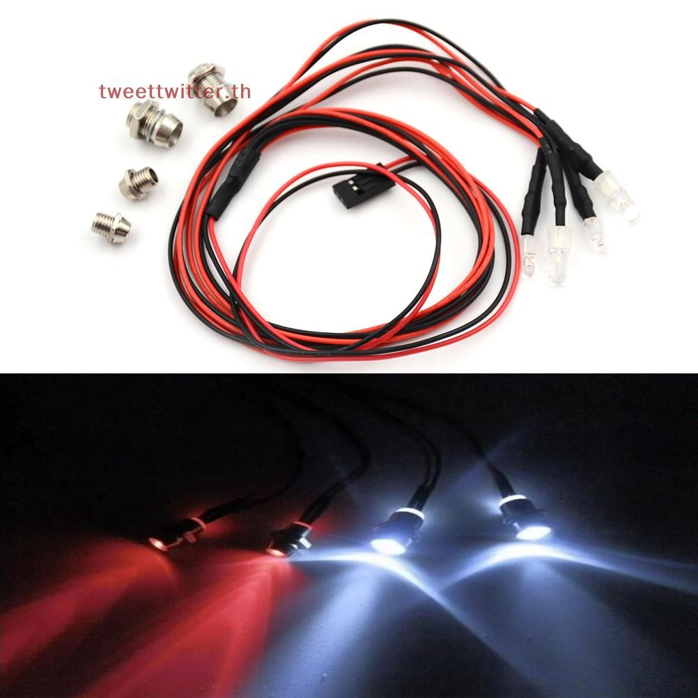 Tweet RC รถ 4 ชิ้น RC รุ่น Drift รถ LED Night Light 5 มิลลิเมตรและ 3 ...