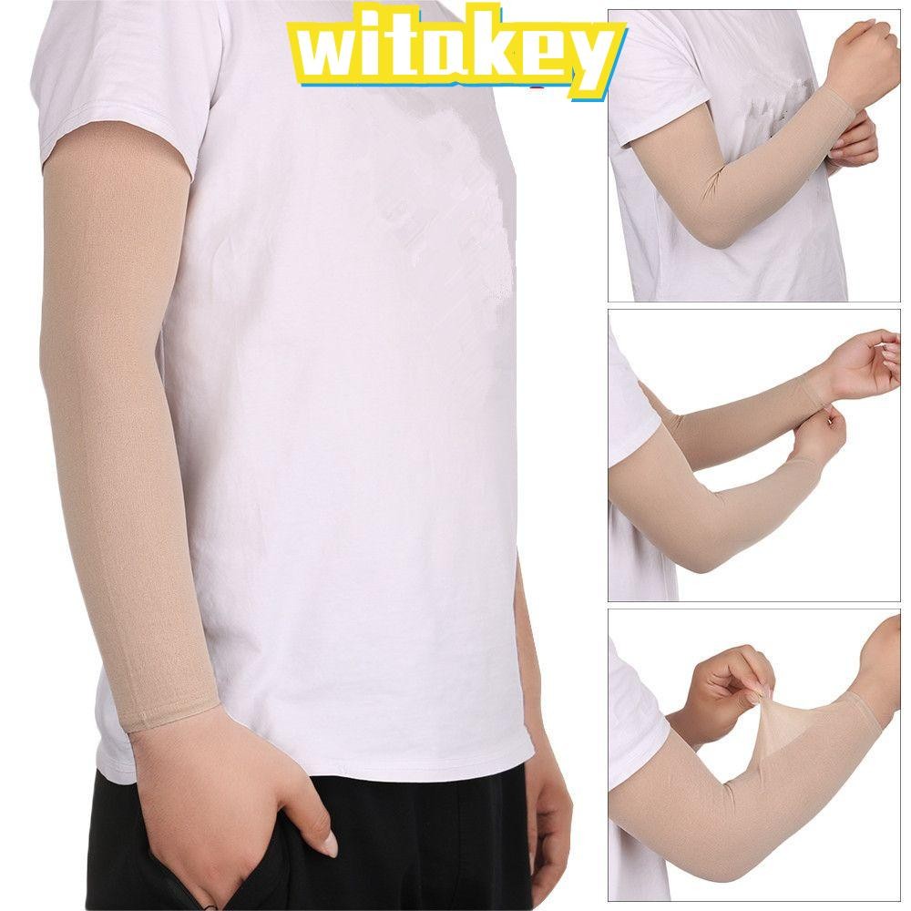 WITAKEY 1/2 ชิ้นการบีบอัดแขนอุ่นสำหรับขี่จักรยาน กีฬาป้องกันแสงแดด Forearm คอนซีลเลอร์ | Shopee ...