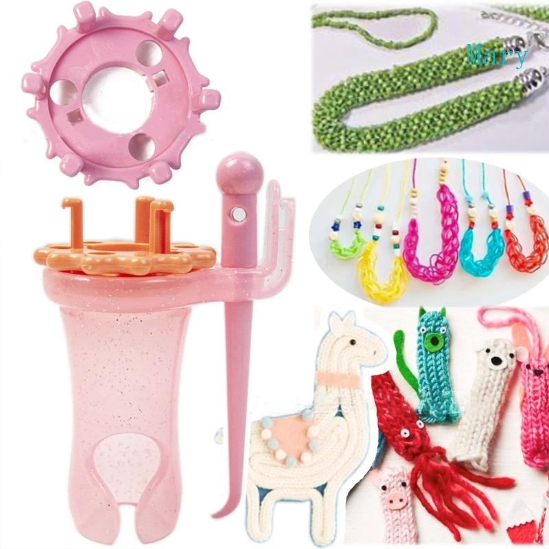 Mary ถัก Spool Loom ชุดเข็มถัก DIY Craft Wool Knitters เข็มถัก ...