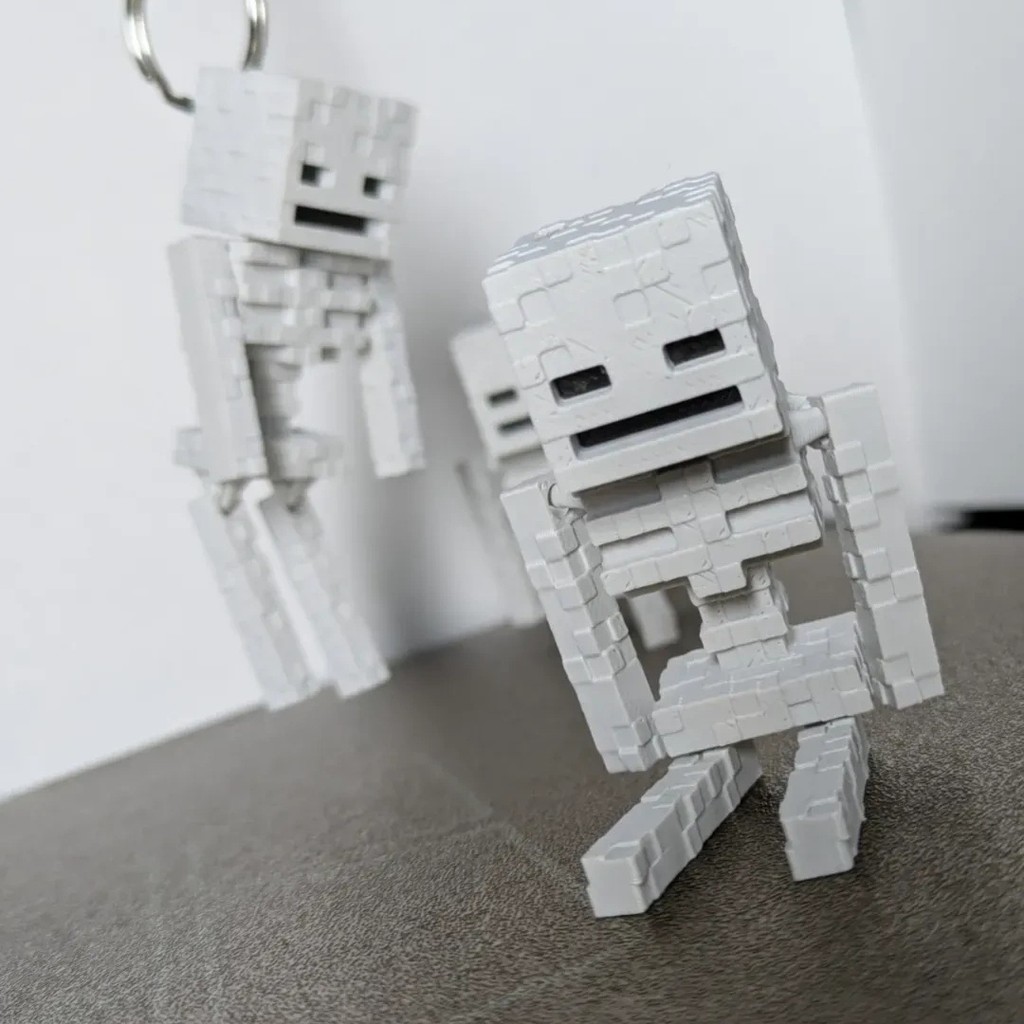 Minecraft Minecraft Skull-Integrated Printing Movable Joint Toy ...