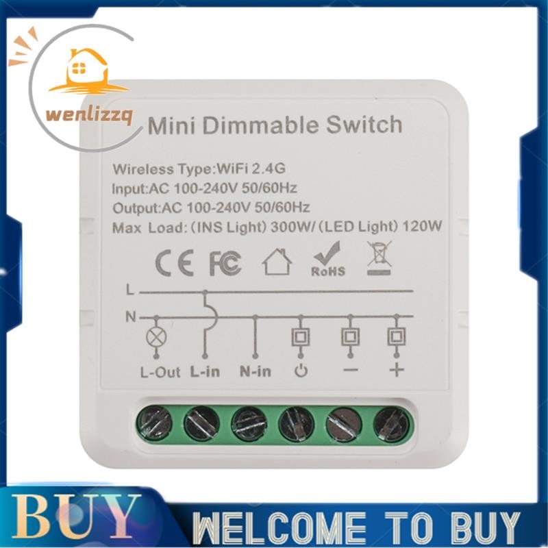 1 PCS Tuya WiFi สมาร์ท Dimmers โมดูลสวิทช์สมาร์ท Dimmer สวิทช์รองรับ 2 Way Control ทํางานสําหรับ ...