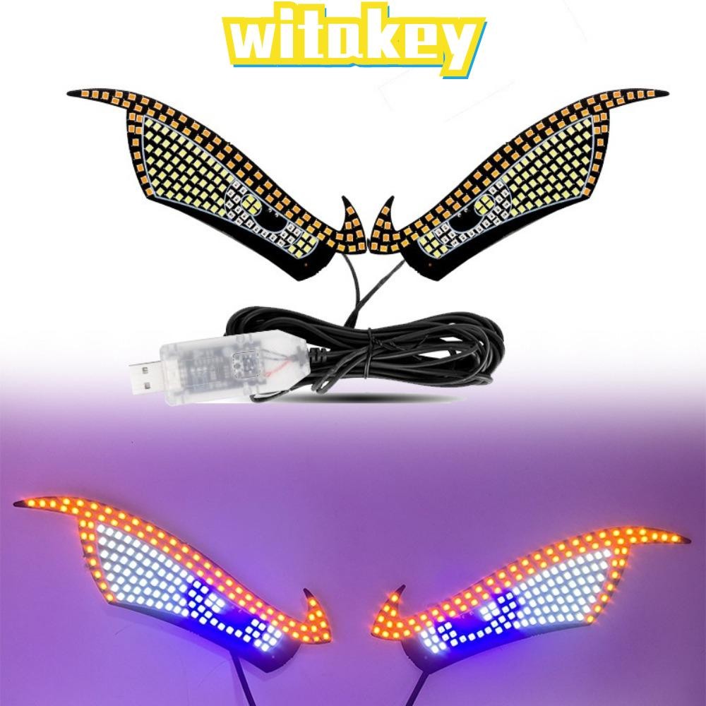 WITAKEY รถบรรทุก Devil Eyes Light, Multi-Mode LED Display Demon Eye Light, Creative USB 5V ...