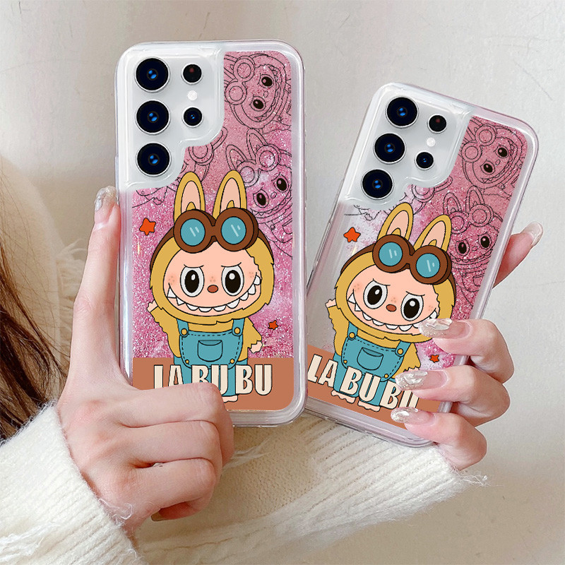 น่ารักการ์ตูน Labubu สนุกสําหรับ Samsung Galaxy S25 S24 S23 S22 S21 ...