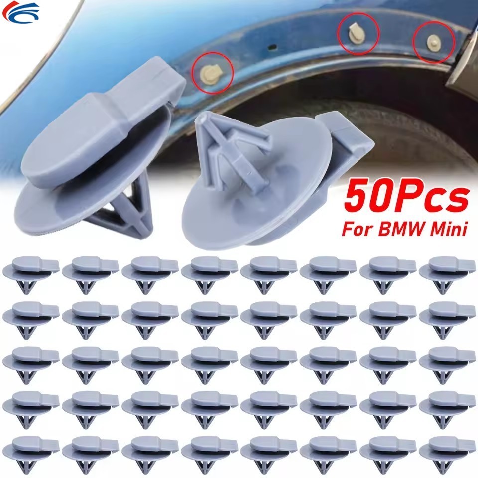 หัวเข็มขัดหมุดสีเทาพลาสติก 2x1.5ซม | BMW Mini Cooper Mudguard Fastener ...